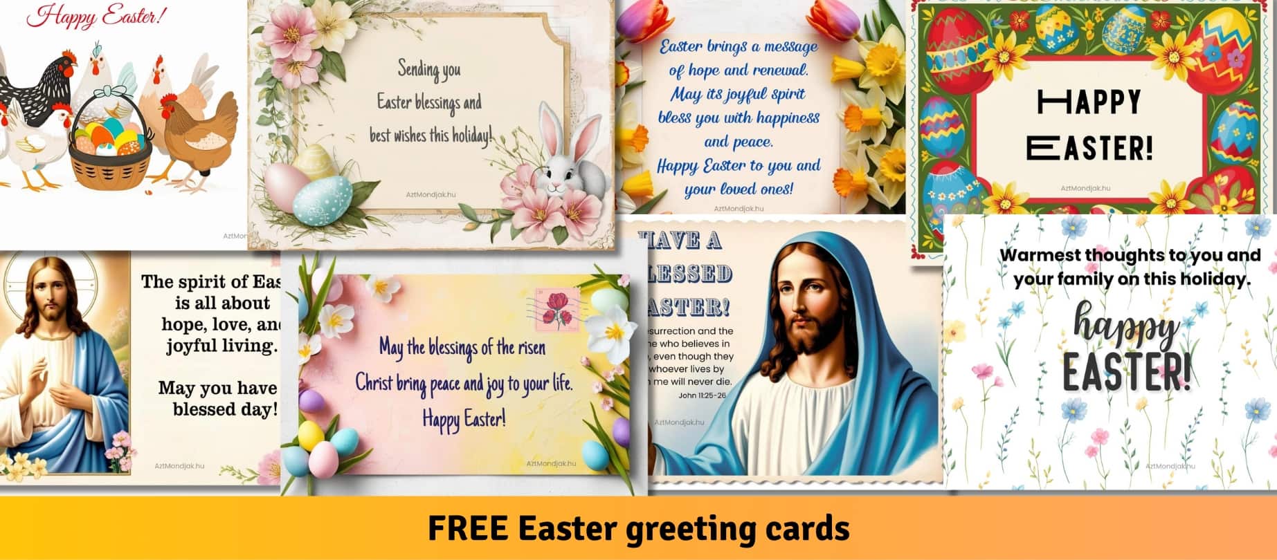Free Easter greetings and wishes to share with loved ones - Azt mondják